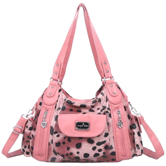 Angel Kiss | Bags | Angel Kiss Faux Leather Leopard Crossbody Shoulder ...